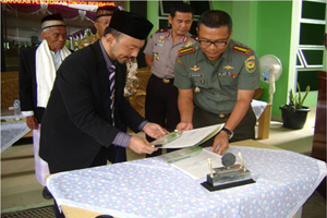 MoU Antara Korem 045/Gaya Dengan STAIN SAS