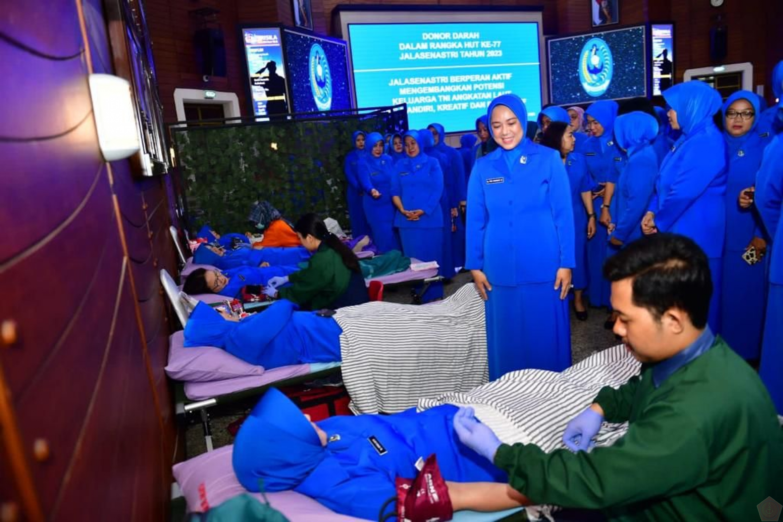 Jelang HUT Ke-77 Jalasenastri Tahun 2023, TNI AL Gelar Donor Darah Di ...