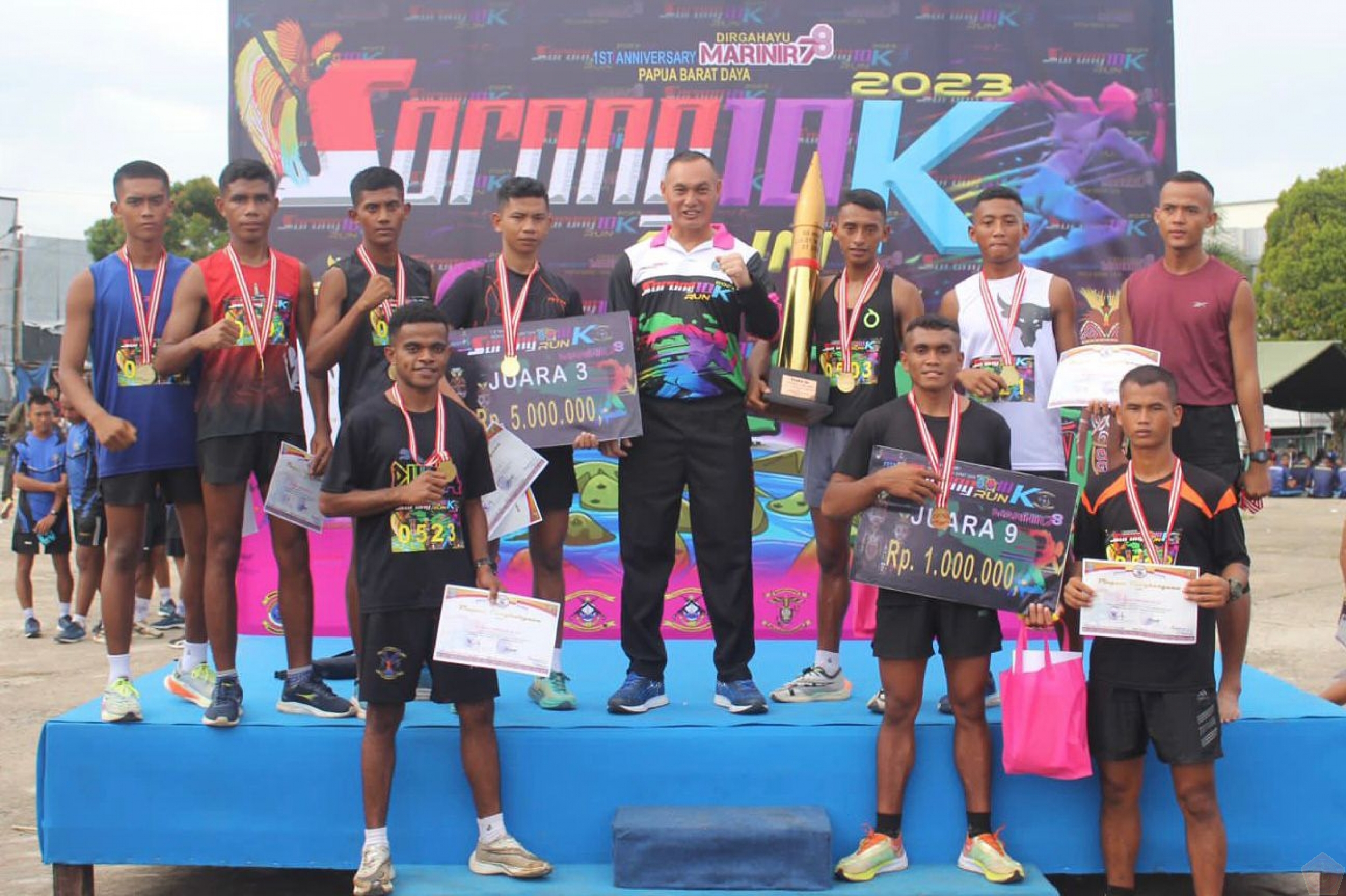 Atlet Lari Yonif 11 Marinir Kembali Raih Juara Pada Event Sorong Run 10 ...