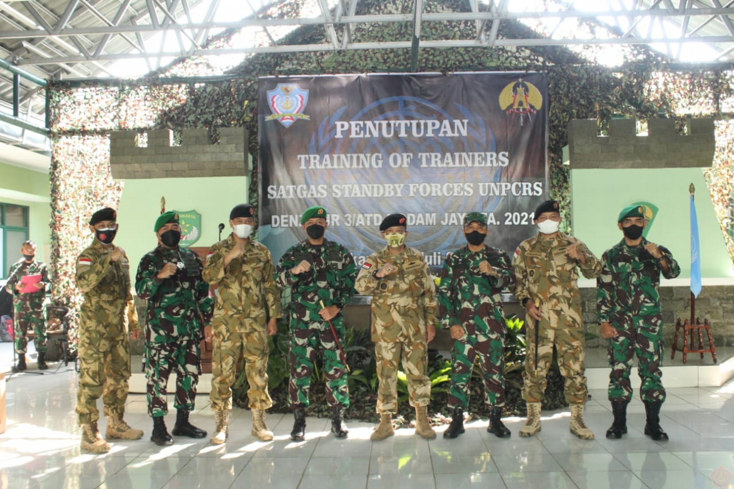 Komandan PMPP TNI Tutup ToT Satgas Standby Forces UNPCRS Denzipur 3/ATF ...