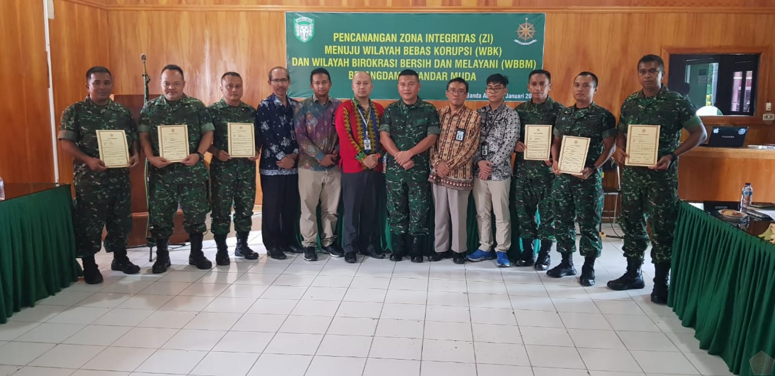 Satuan Bekangdam IM Canangkan Zona Integritas Menuju Wilayahbebas ...