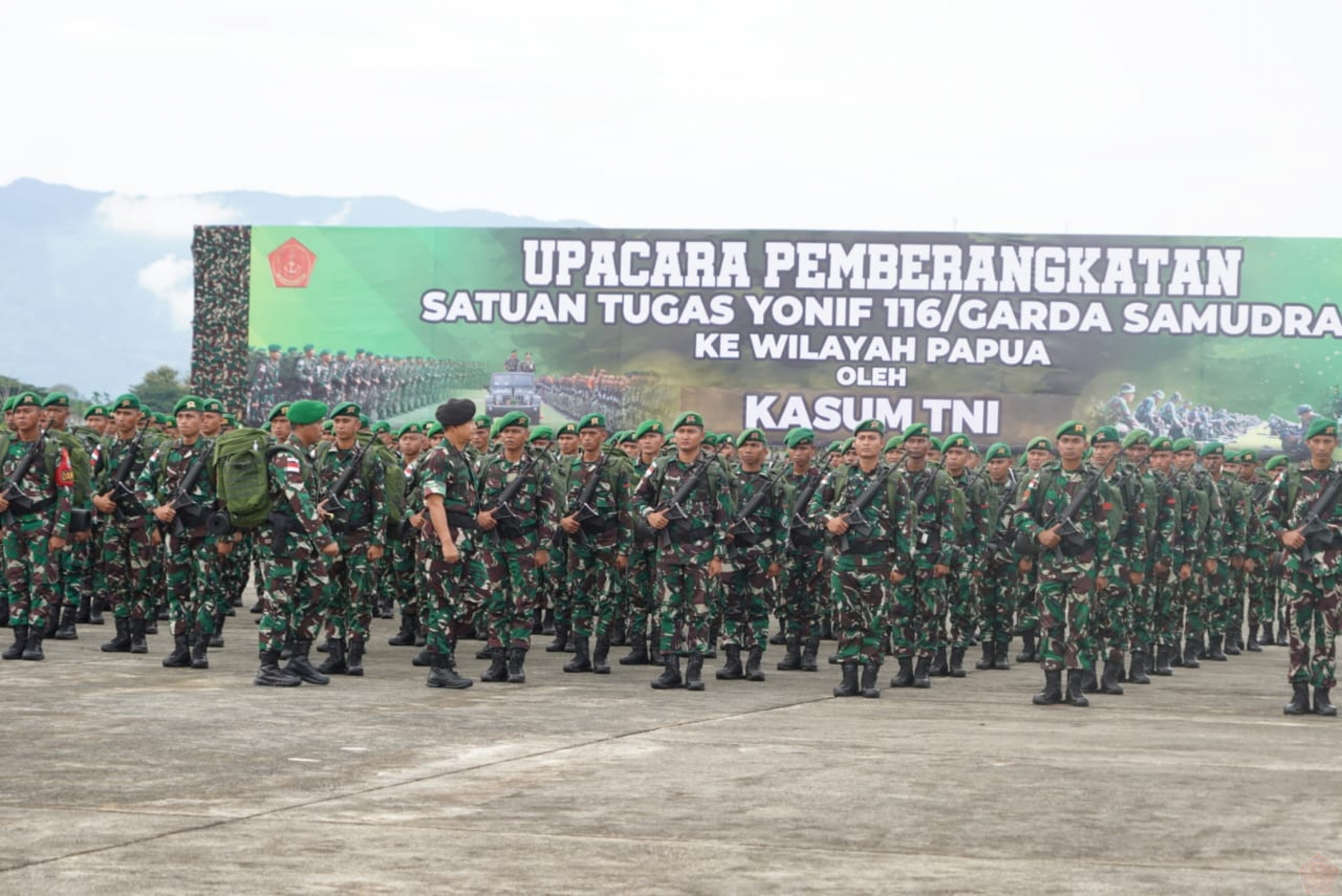 Kasum TNI Lepas Keberangkatan Prajurit Satgas Yonif 116/GS ke wilayah Papua | Website Tentara ...