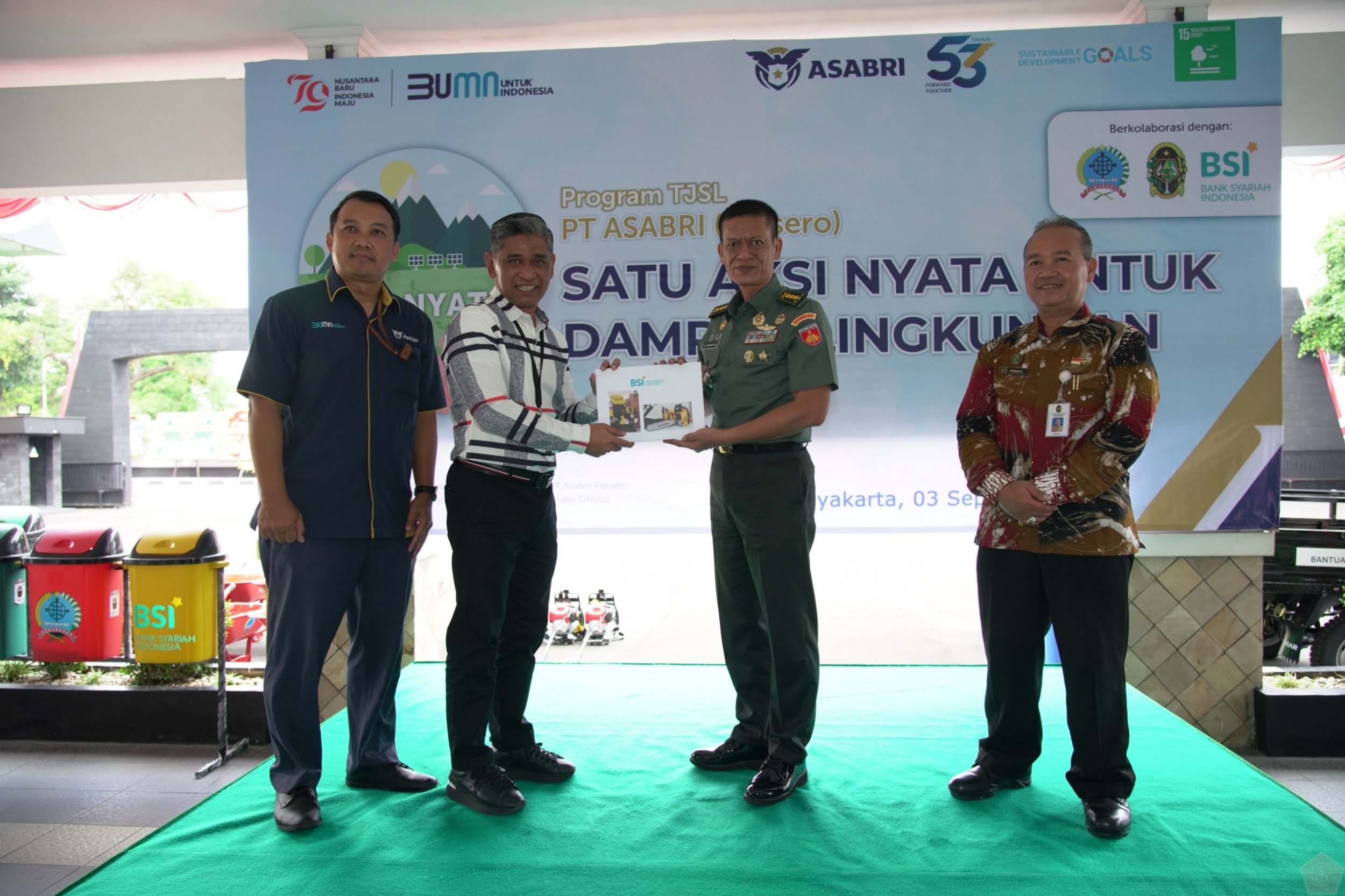 Korem 072/Pamungkas Menerima Hibah Alat Kebersihan Dari PT. Asabri ...