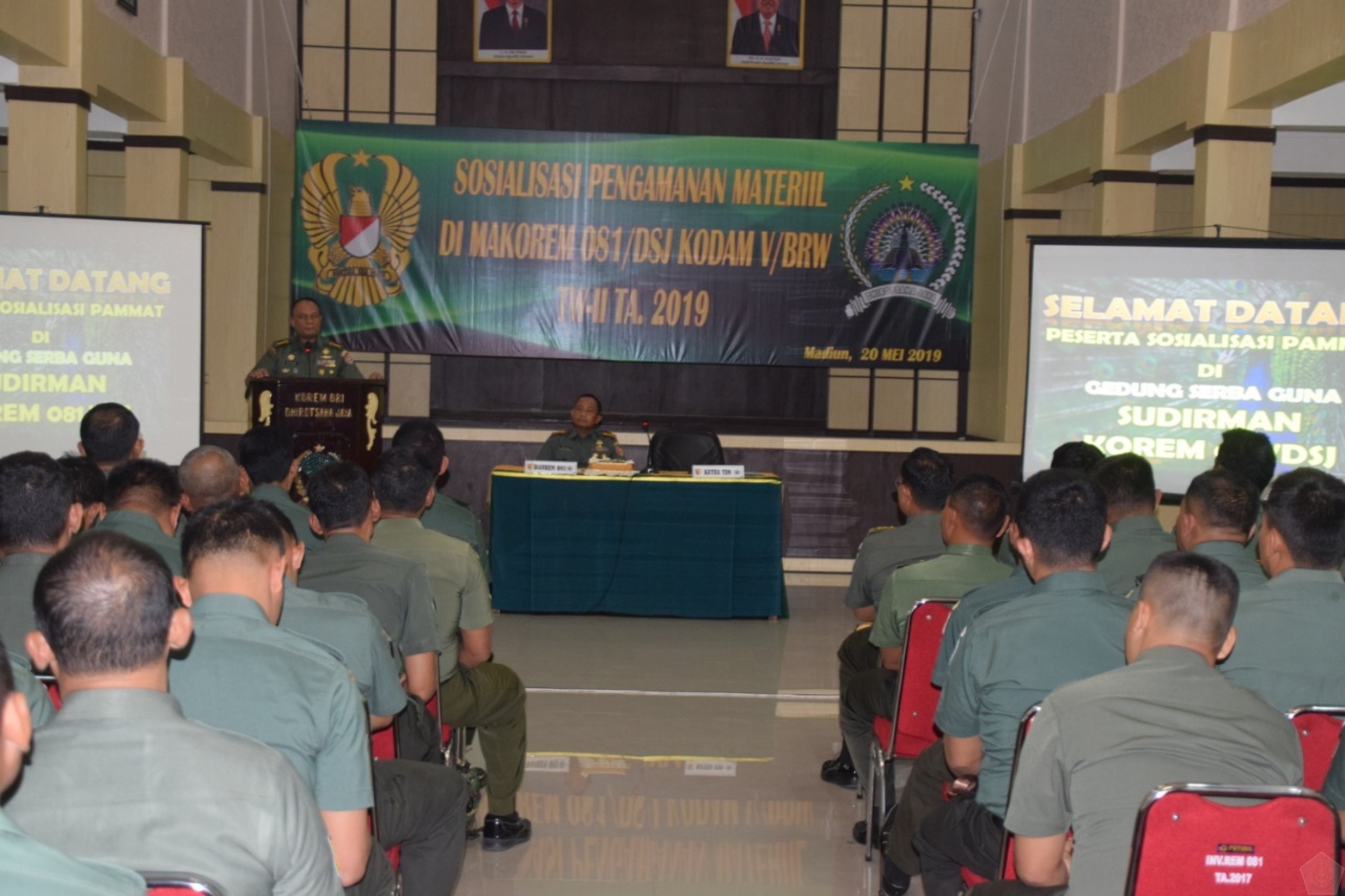 Apintel Jajaran Korem 081/DSJ Terima Sosialisasi Pengamanan Materiil ...