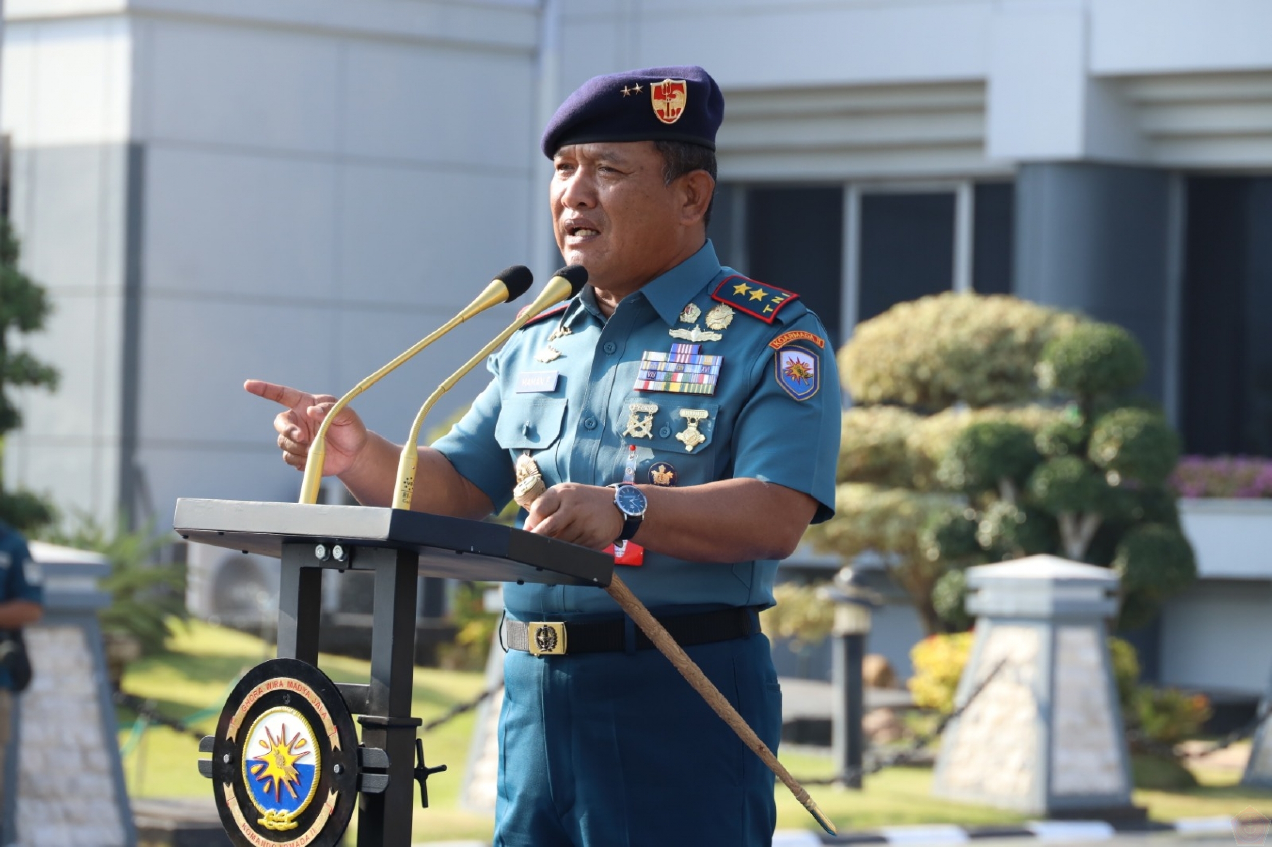 Laksda TNI Maman Firmansyah Pimpin Apel Khusus Dan Exit Briefing ...