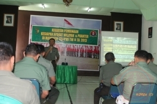 Kegiatan Pembinaan Kesiapan Aparat Wilayah dan Puanter Korem 173/PVB TW ...
