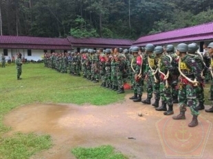 Yonif 134/Ts Melaksanakan Pertandingan Peleton Tangkas Kodam I/Bukit ...