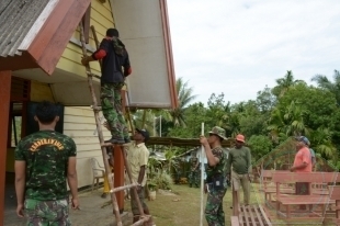 Sambut HUT ke- 43 Korem 173/Praja Vira Braja Gelar Karya Bakti ...