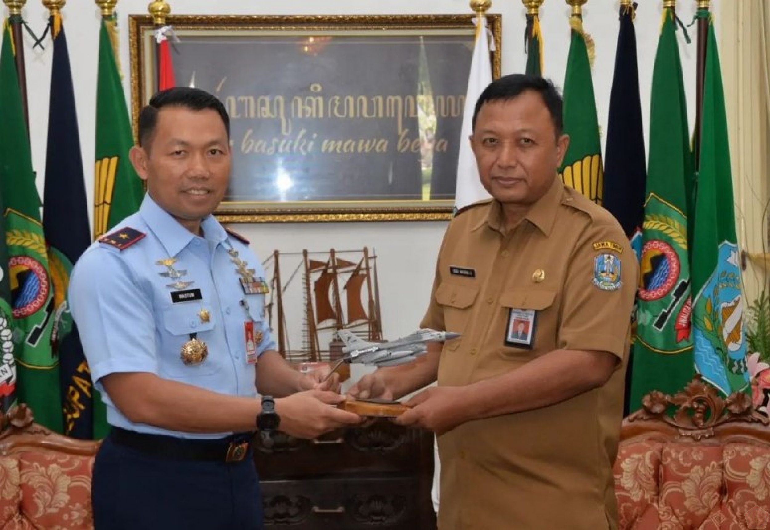 Danlanud Iswahjudi Marsma TNI Wastum SIlahturahmi Ke Kabakorwil Madiun ...