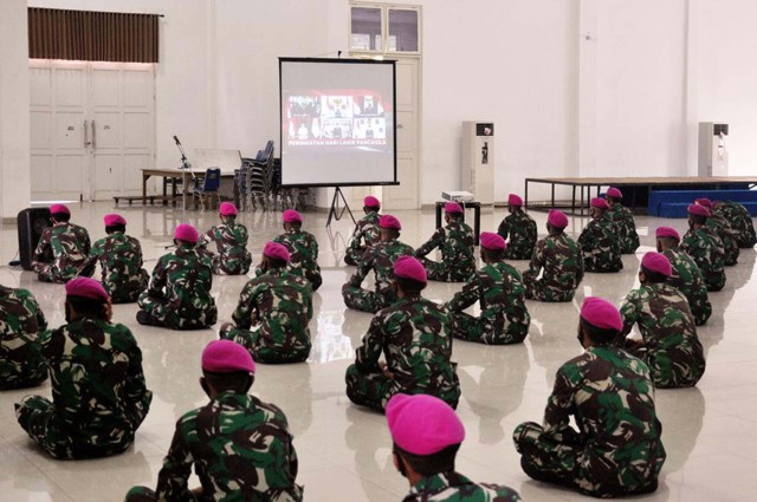 Prajurit Denmako Pasmar 2 Korps Marinir TNI AL Ikuti Peringatan Hari ...