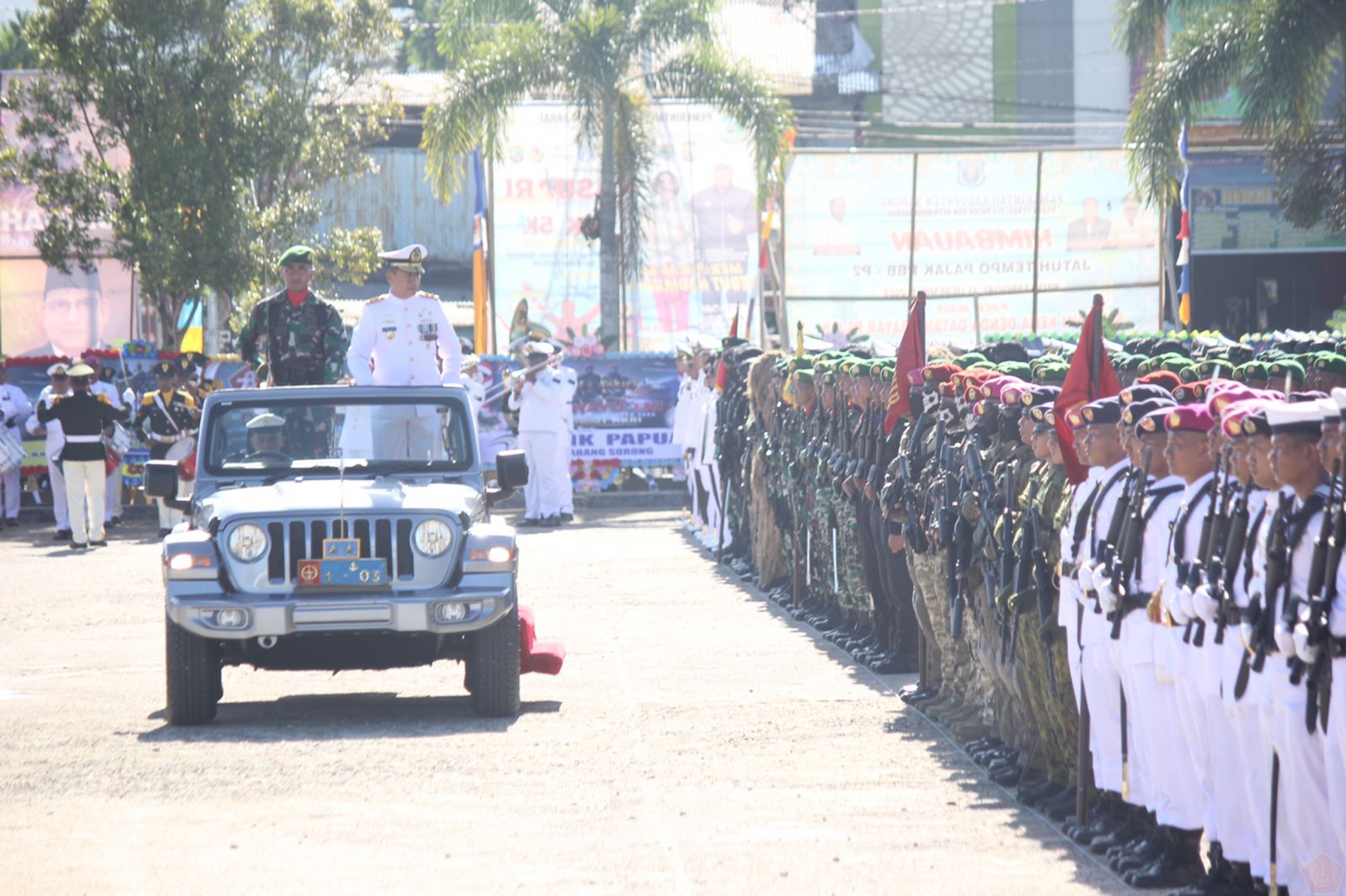 Prajurit Brigif 3 Mar Ikuti Upacara Dalam Memperingati HUT Ke-78 TNI ...