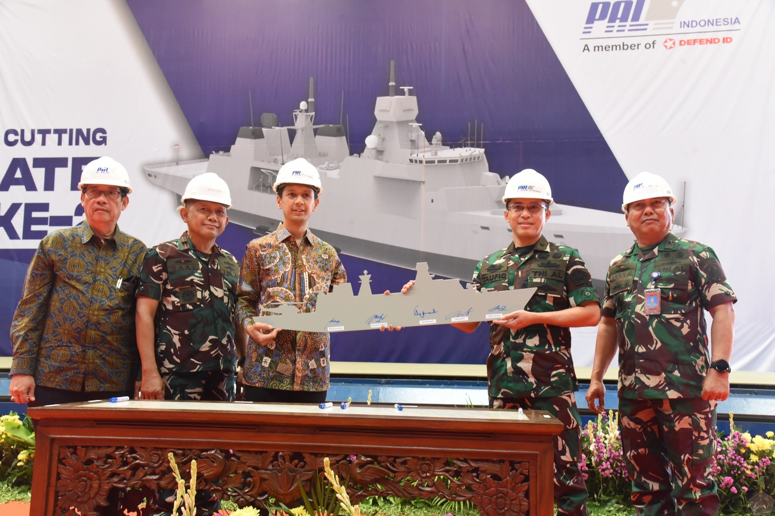 Kaskoarmada II Hadiri First Steel Cutting Ceremony Kapal Frigate Merah ...