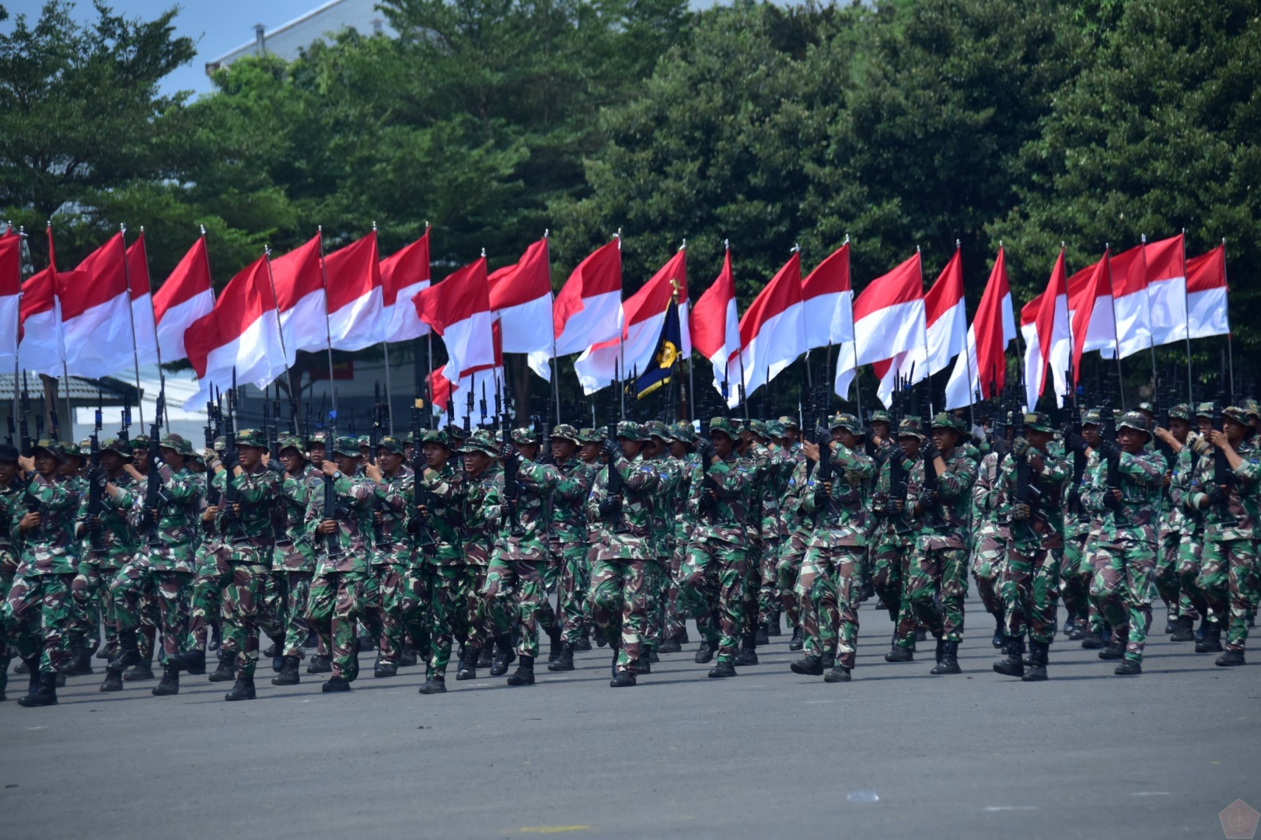 Dankormar Tinjau Kesiapan Latihan Kolone Senjata Prajurit Gabungan HUT ...