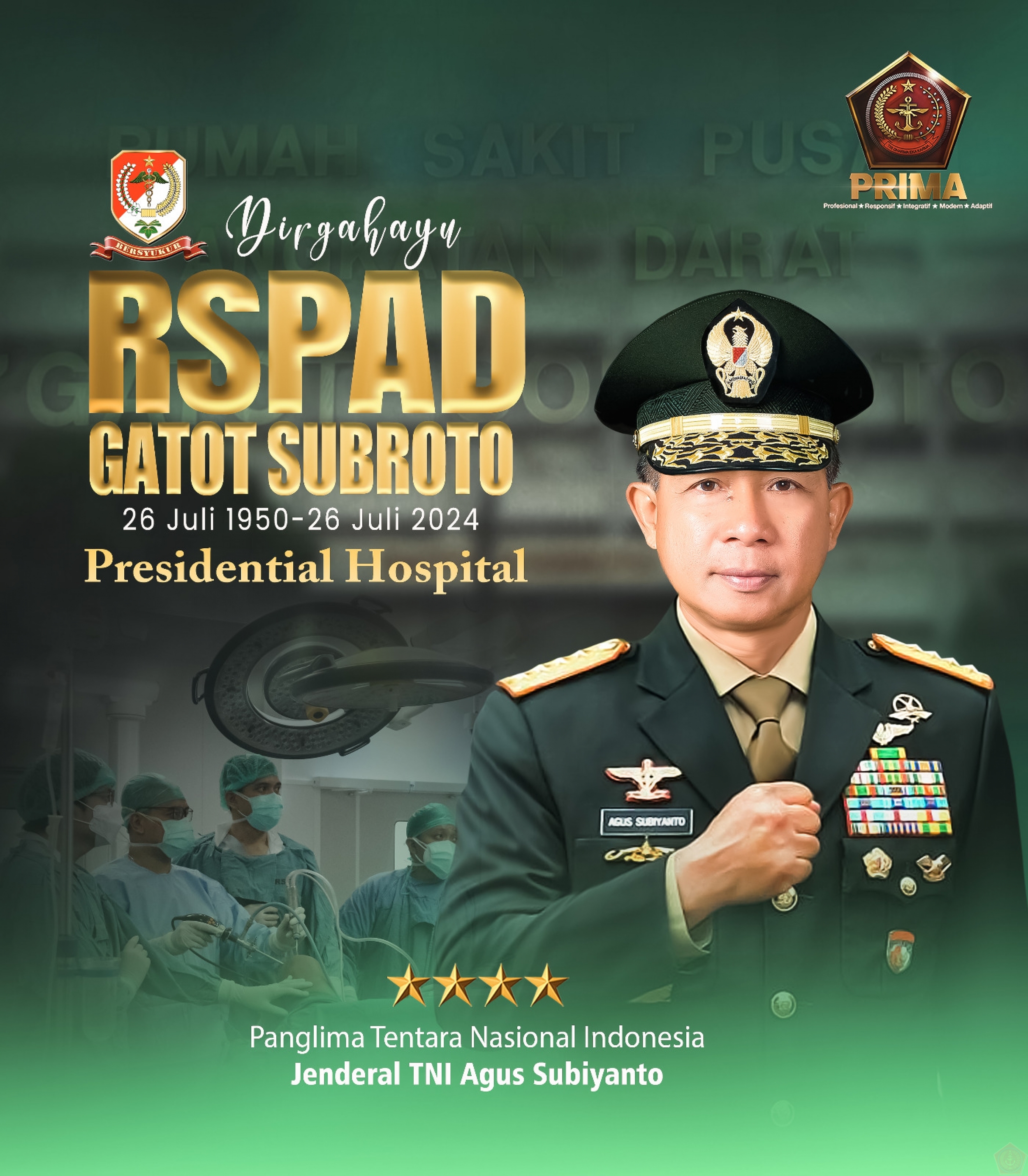 Dirgahayu RSPAD Gatot Subroto | Website Tentara Nasional Indonesia