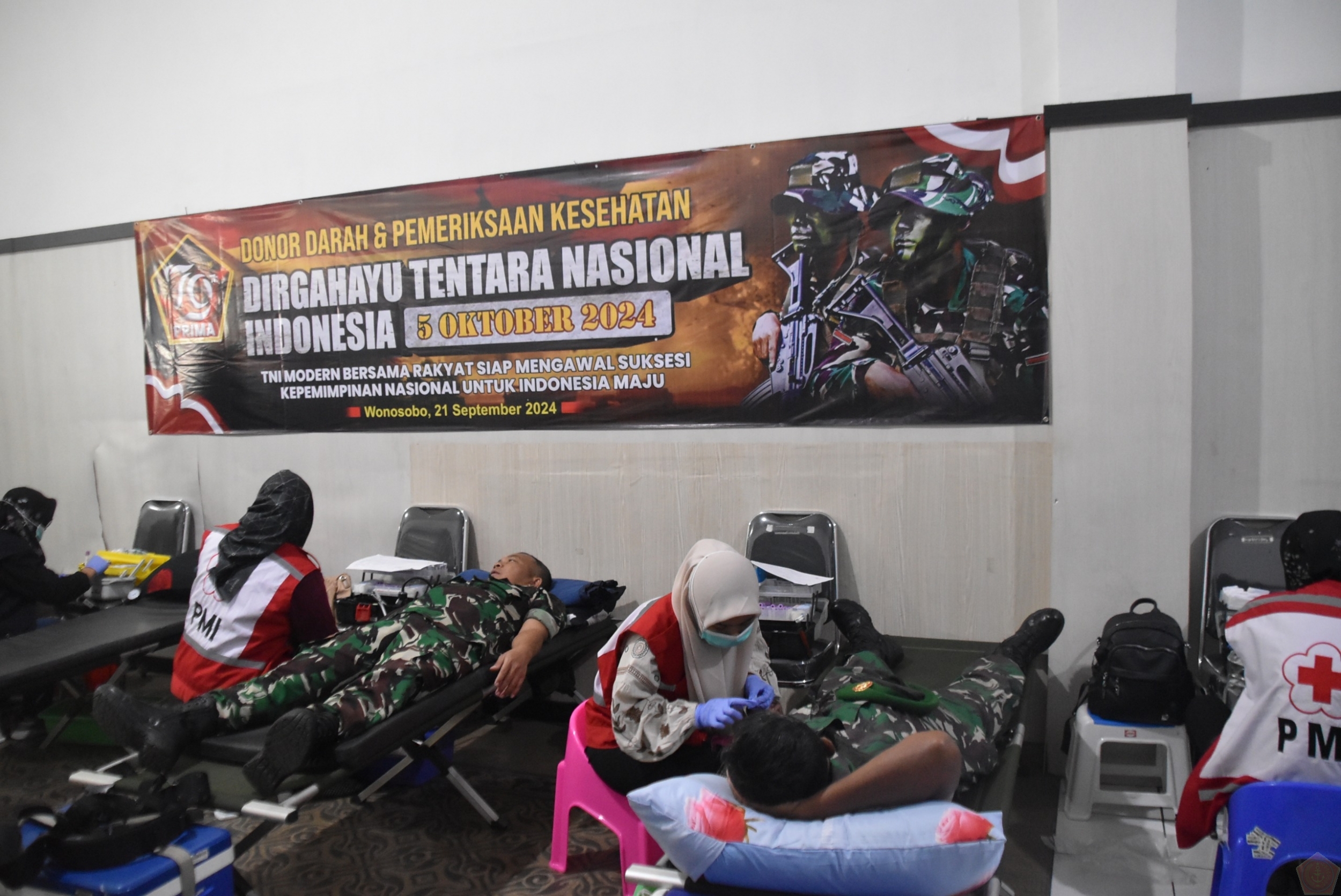 Sambut HUT TNI Ke-79, Kodim 0707/Wonosobo Gelar Donor Darah Bersama PMI | Website Tentara ...