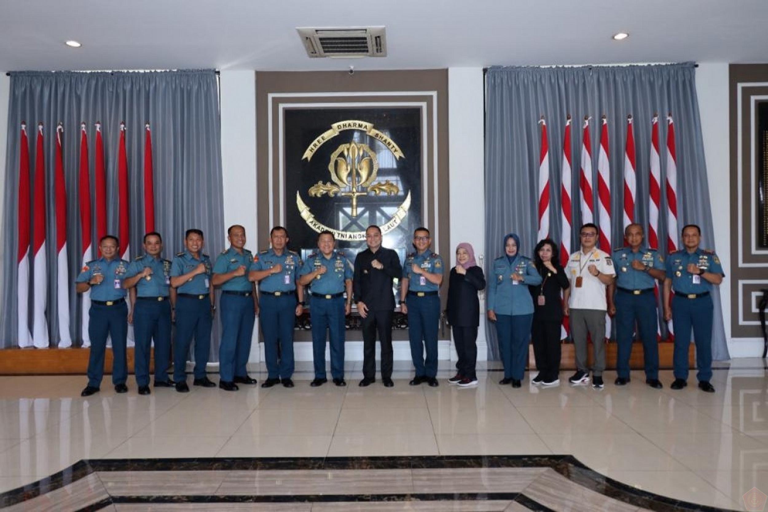 Pererat Silaturahmi Kepala RSPAL Dr. Ramelan Surabaya Kunjungi Akademi TNI Angkatan Laut