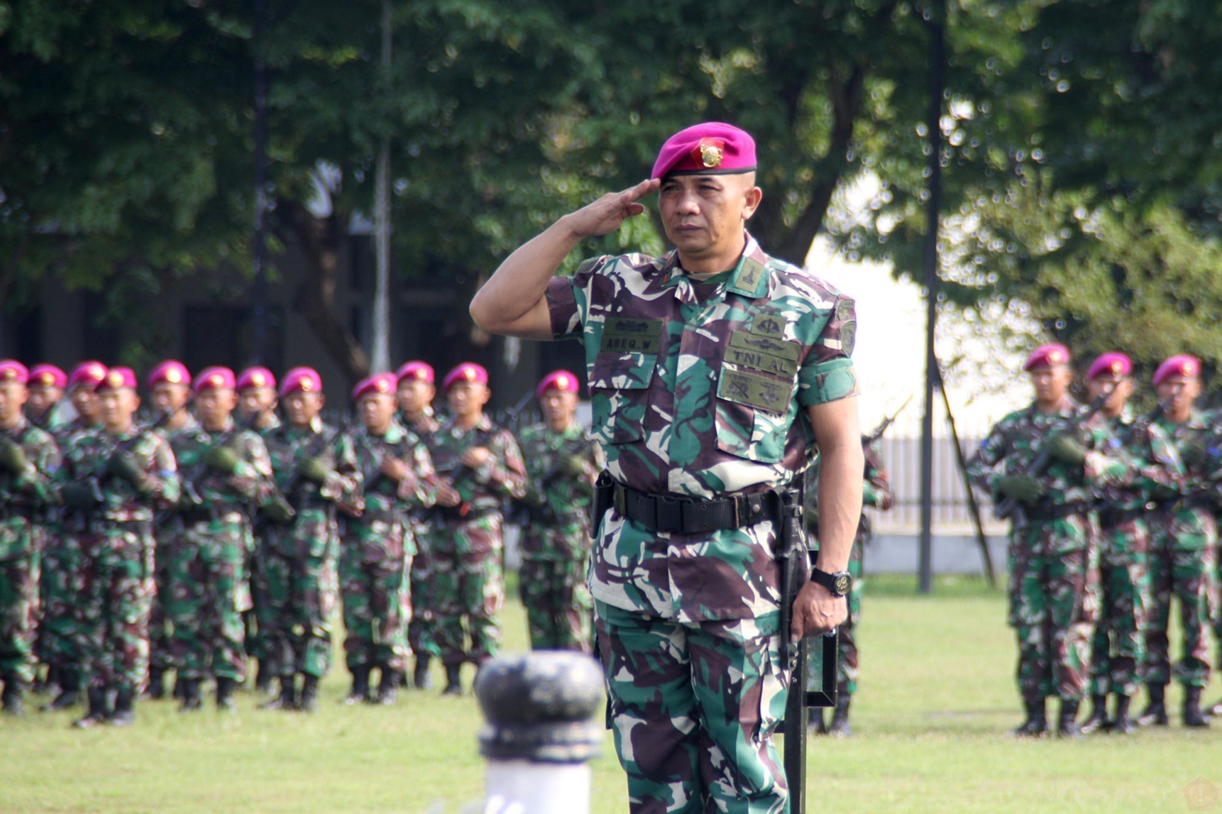 Prajurit Batalyon Infanteri 5 Marinir Laksanakan Upacara Bendera 17-an ...