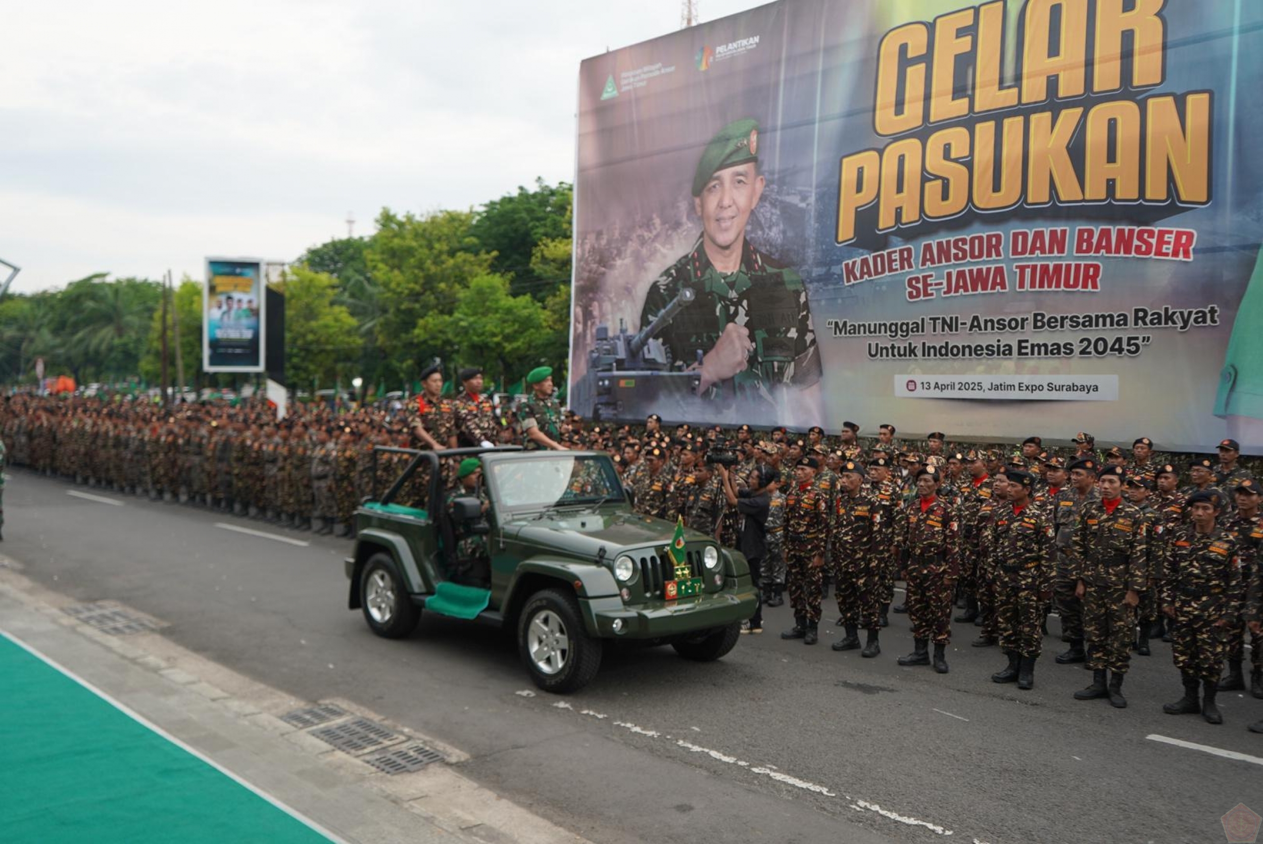 Pangkoarmada II Hadiri Apel Gelar Pasukan GP Ansor Dan Banser Jatim ...