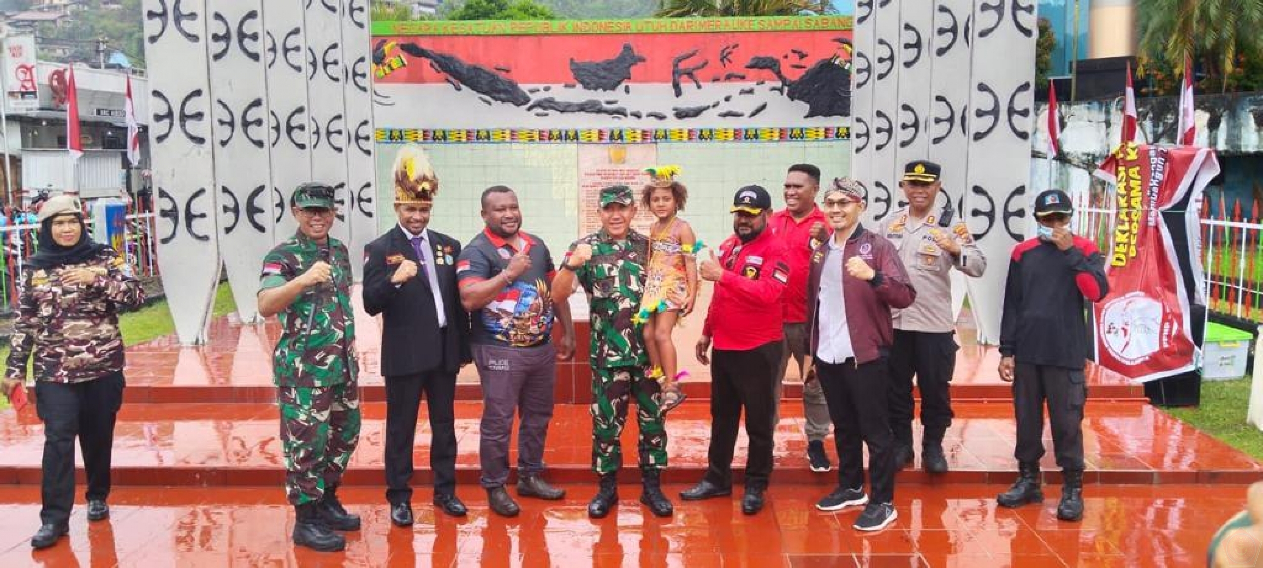 Bersama Kodim 1701/Jayapura, PPNP-RI Resmi Deklarasi Di Tugu Pepera ...
