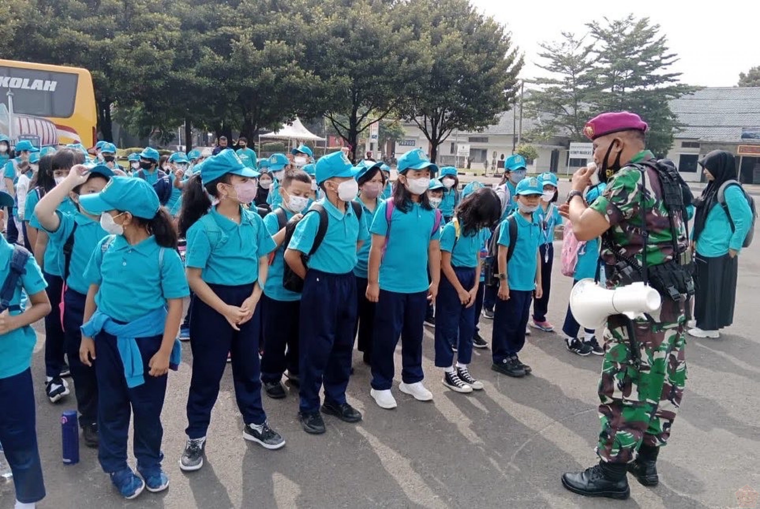 Ingin Jadi Marinir, SD Islam Dwi Matra Kunjungi Sarang Petarung Marinir ...