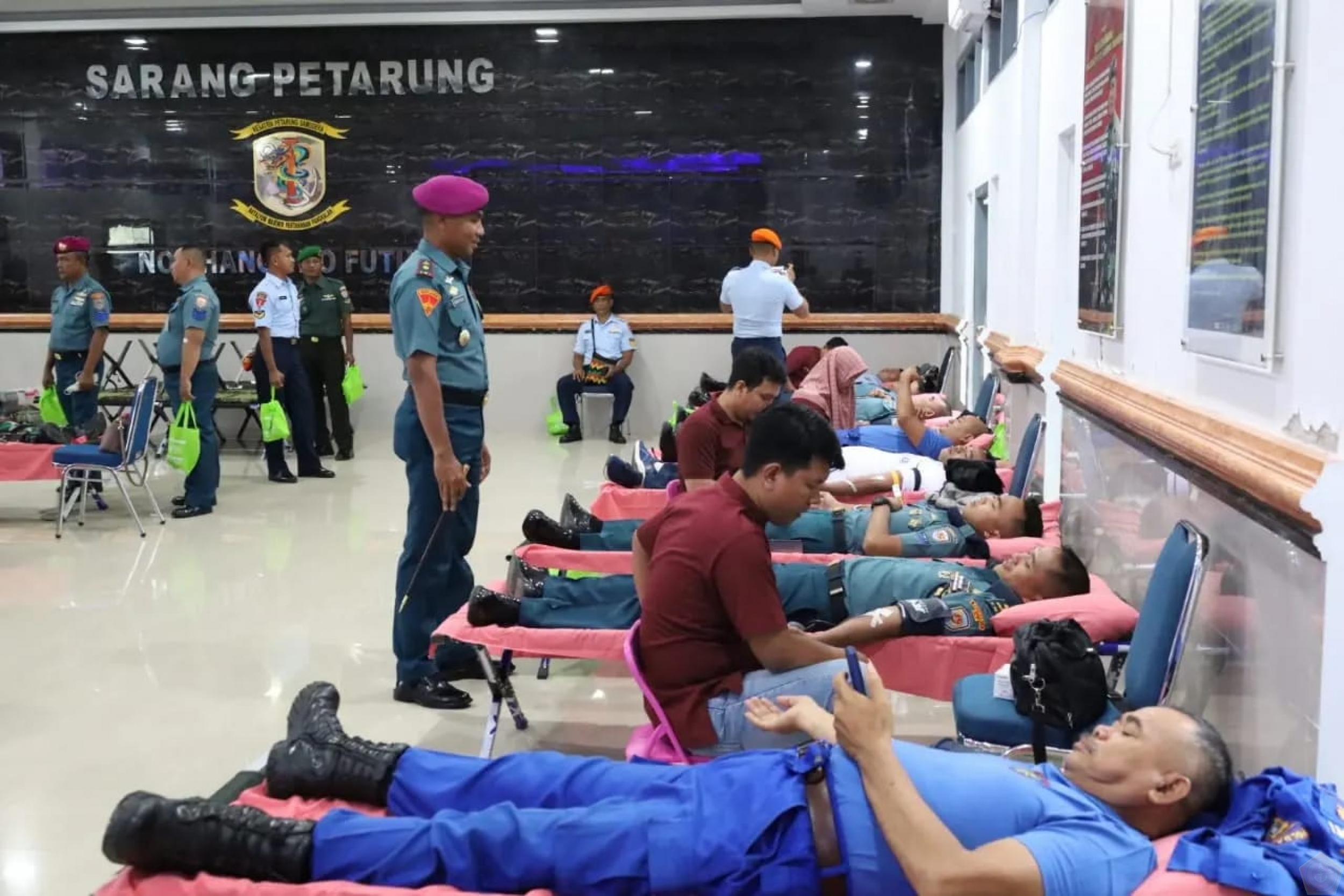 Sambut HUT Ke 78 Korps Marinir, Yonmarhanlan I Gelar Bakti Sosial Donor Darah | Website Tentara ...