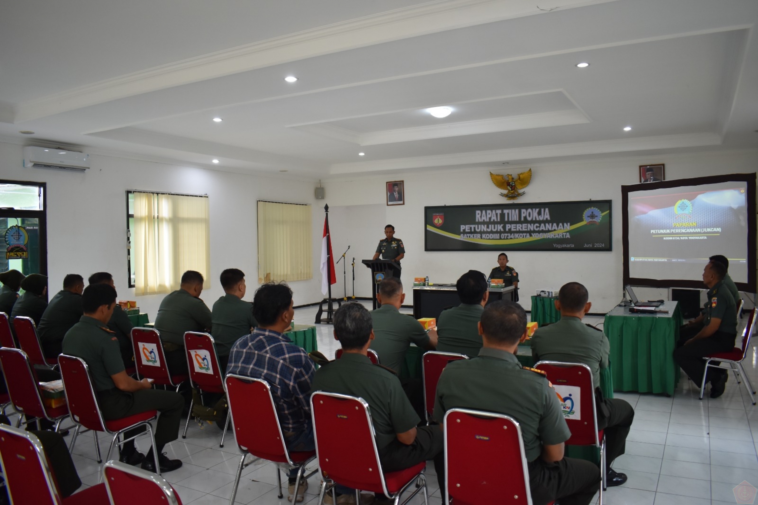 Dandim Jogja Pimpin Rapat Tim Pokja Petunjuk Perencanaan | Website Tentara Nasional Indonesia