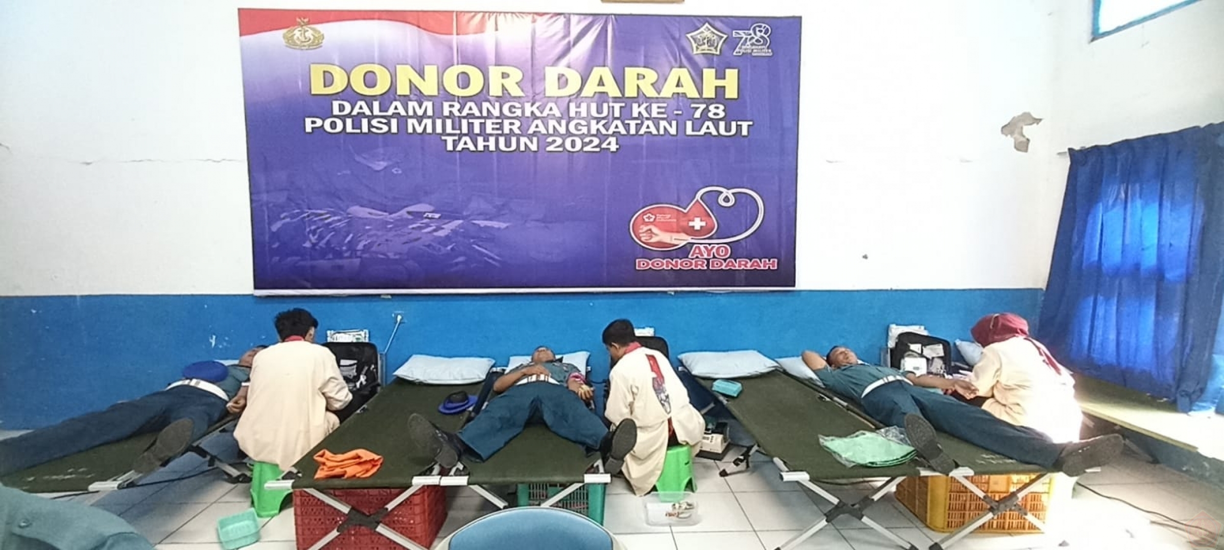Jelang HUT Ke-78 Pomal, Prajurit Yon Pom 2 Marinir Laksanakan Donor ...