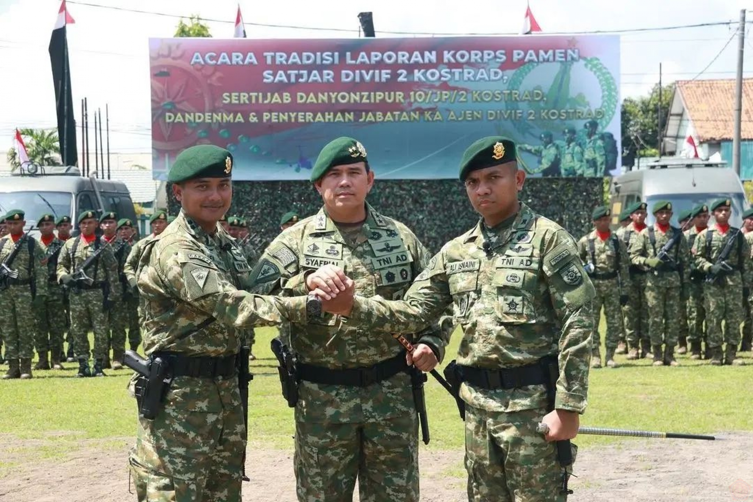 Resmi Jabat Danyon Zipur 10 Kostrad, Mayor Czi.Ali Isnaini S.E,M.Han ...