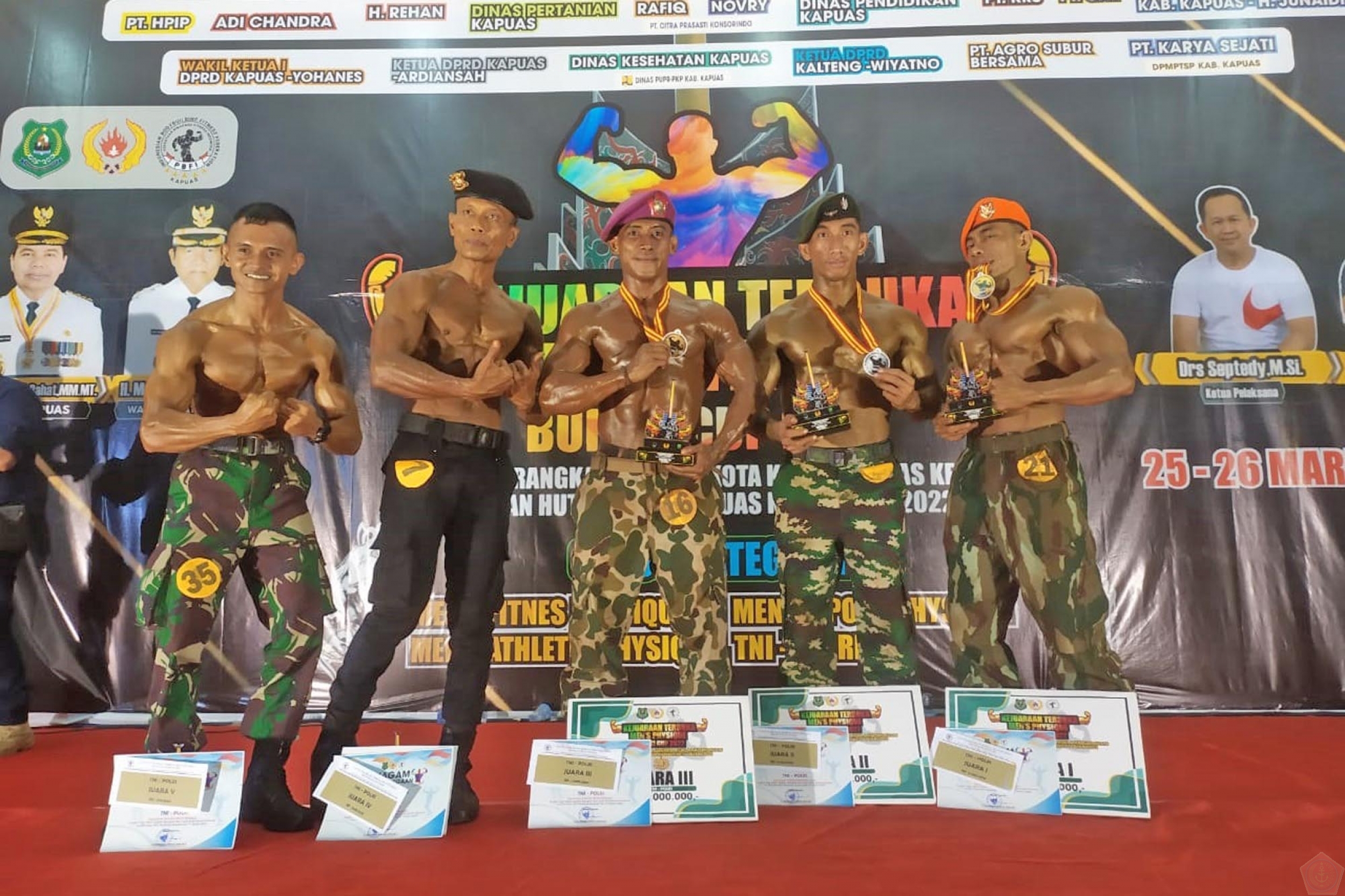 Prajurit Yonif 5 Marinir Raih Juara 3 Lomba Body Contest Kejuaraan Men ...