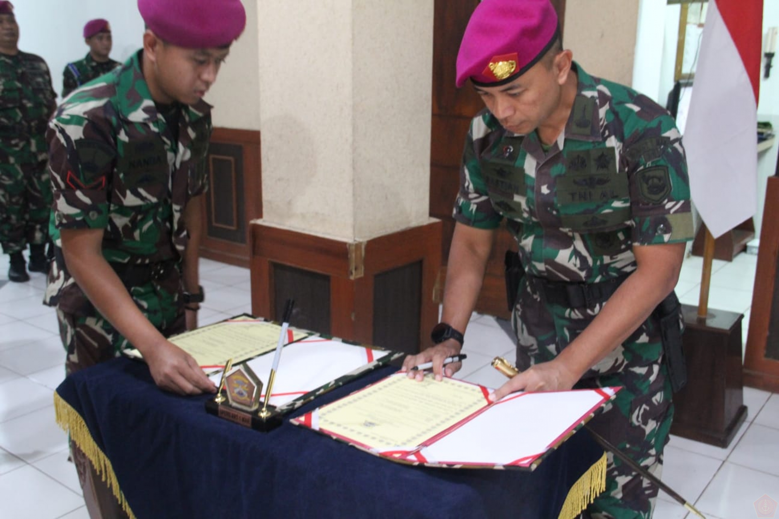 Penyerahan Jabatan Perwira Staf Operasi Menart 1 Marinir | Website ...