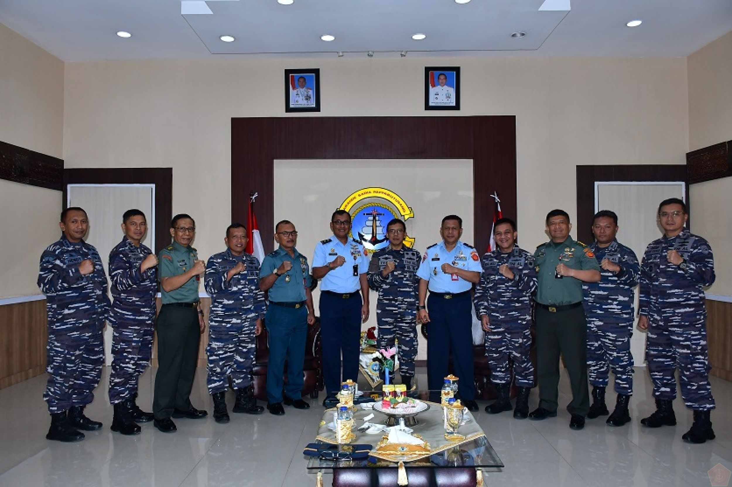 Danlantamal VI Menerima Audiensi Dari Tim Cyber TNI