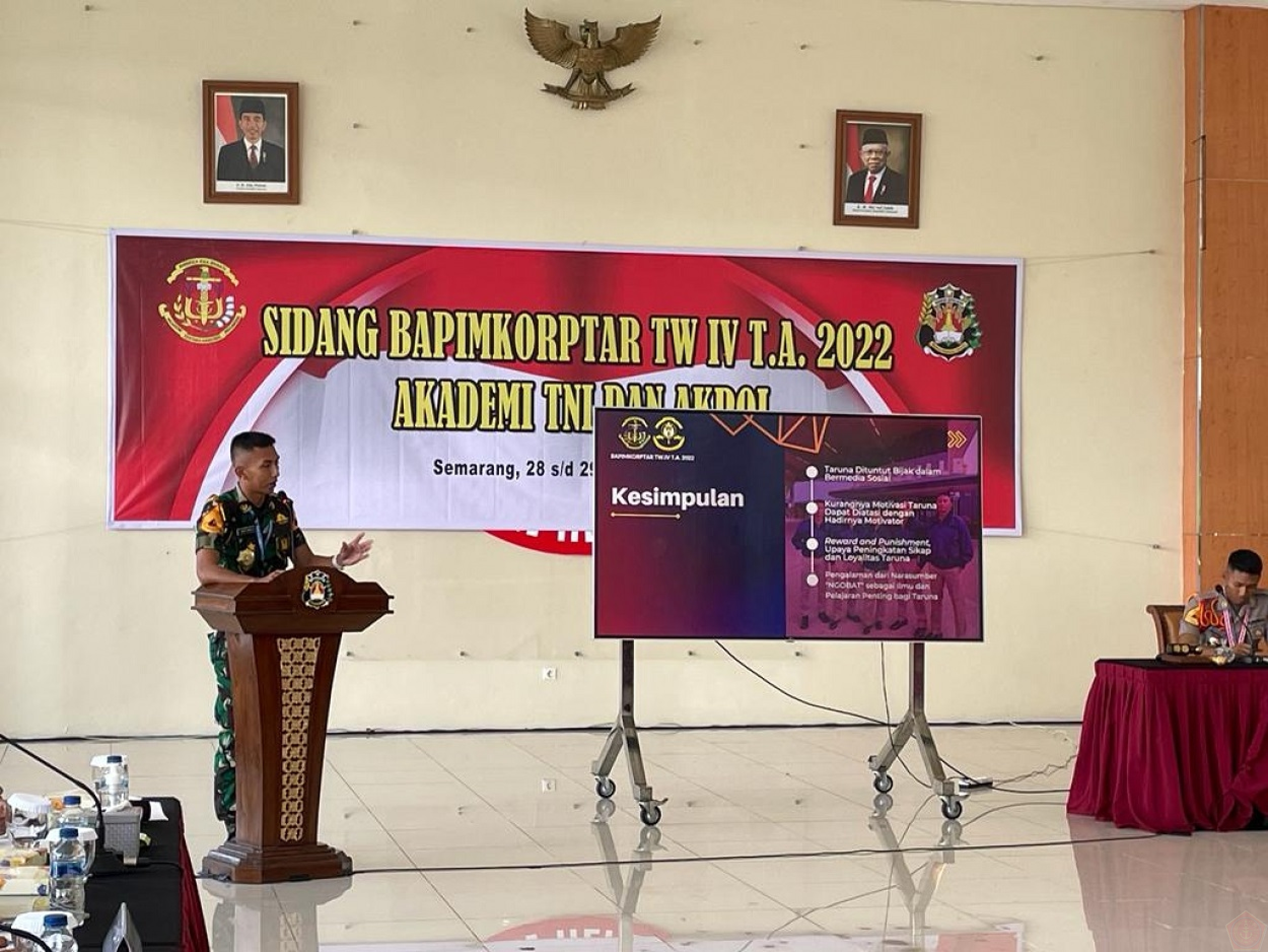 Pejabat Menkortar AAL Ikuti Sidang Bapimkorptar Tahun 2022 Di Semarang ...
