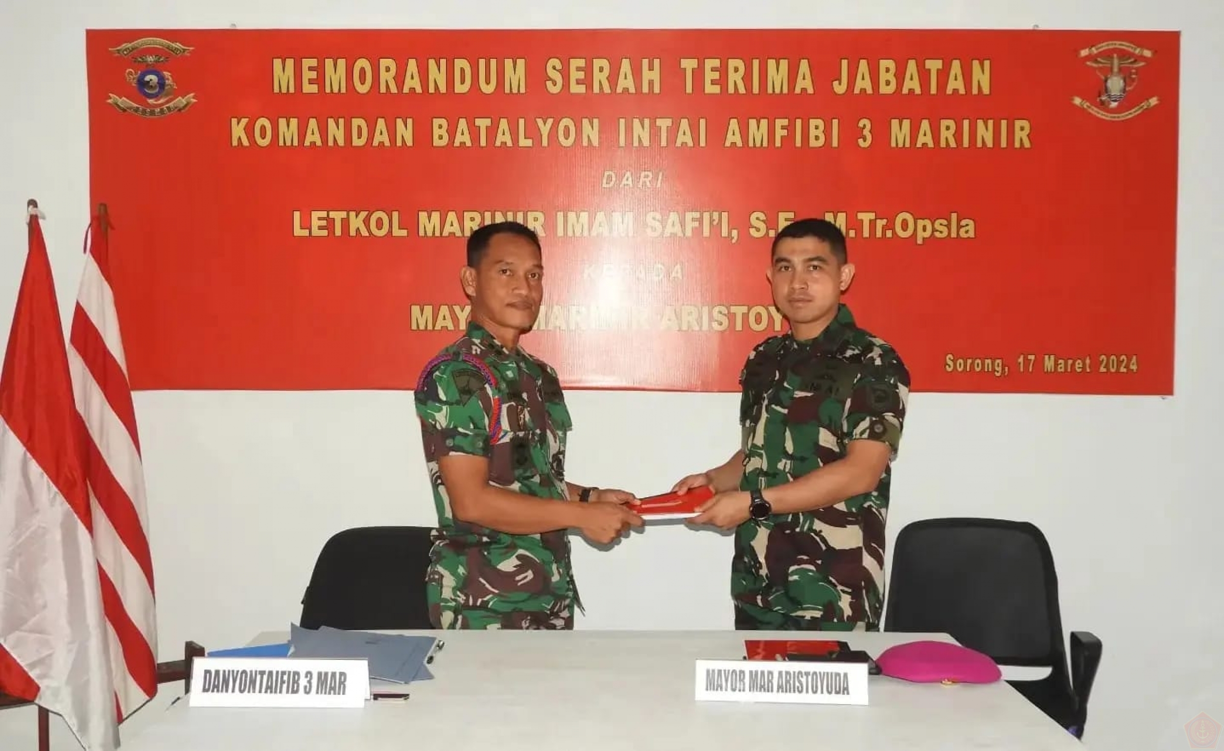 Jelang Serah Terima Jabatan Komandan Batalyon Intai Amfibi 3 Marinir ...