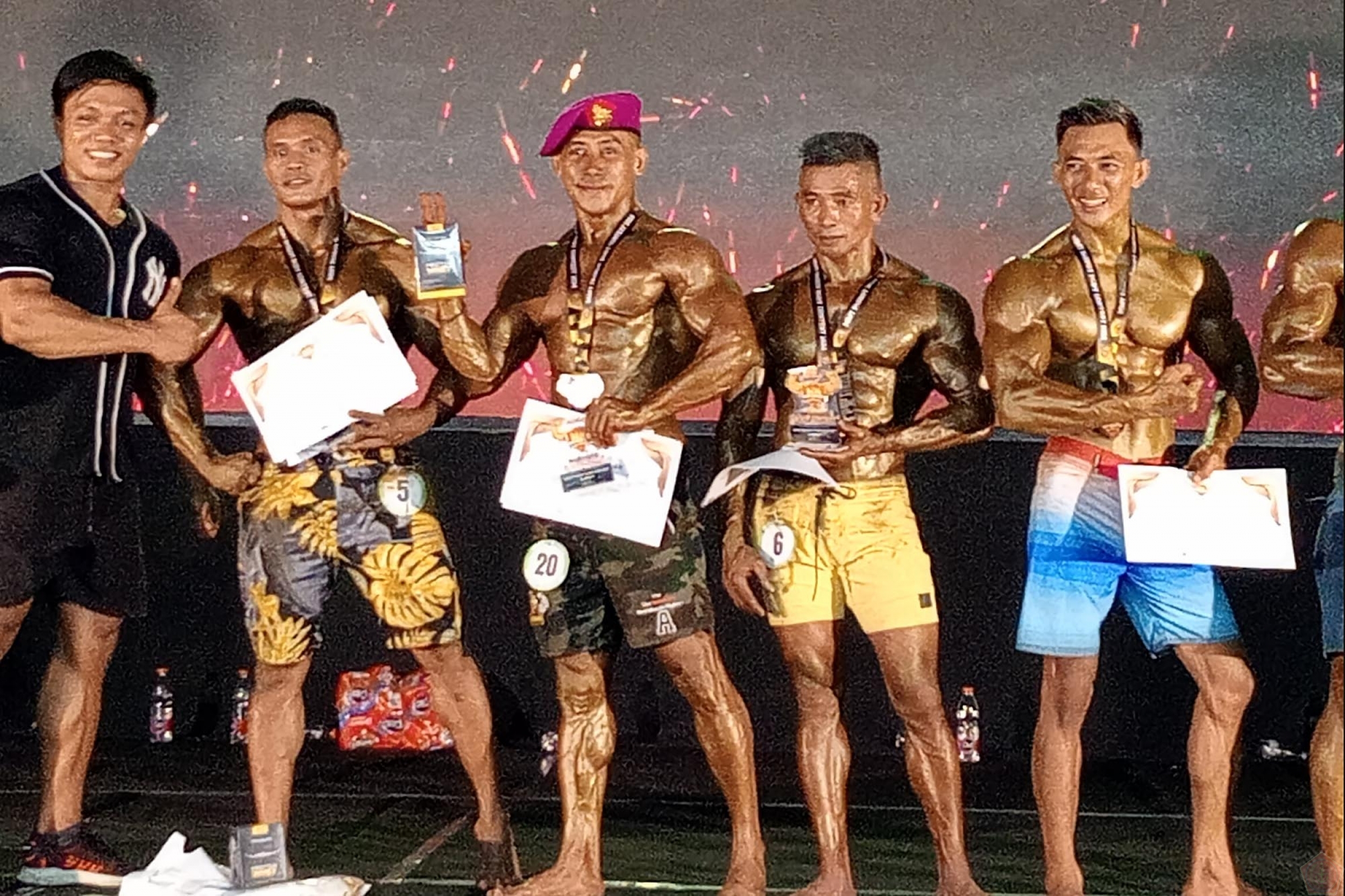 Atlet Binaraga Yonif 5 Marinir Raih Prestasi Pada Kejuaran MMT Paskot ...