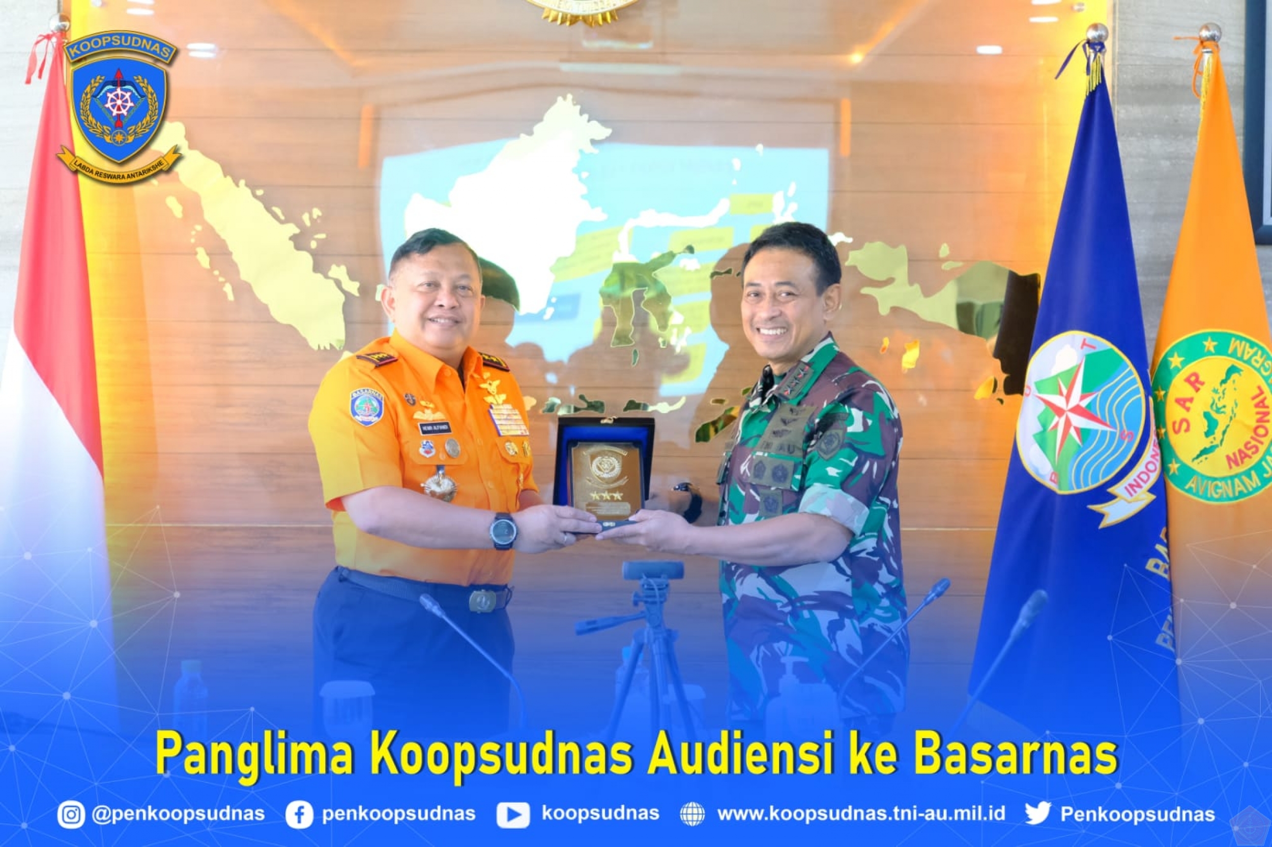 Panglima Koopsudnas Audiensi ke Basarnas | Website Tentara Nasional ...