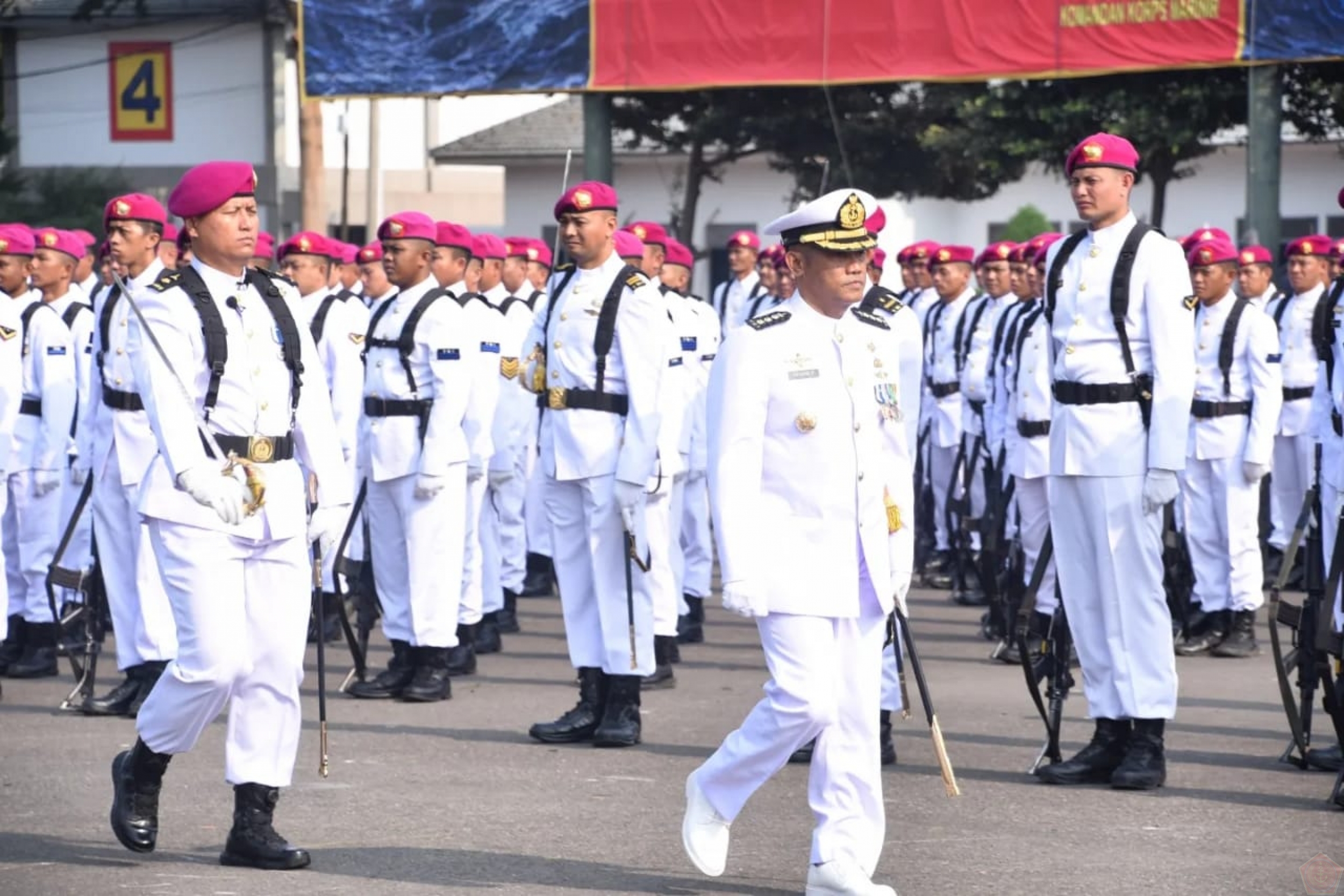 Prajurit Pasmar 1 Laksanakan Upacara Peringatan HUT Ke-78 TNI | Website ...